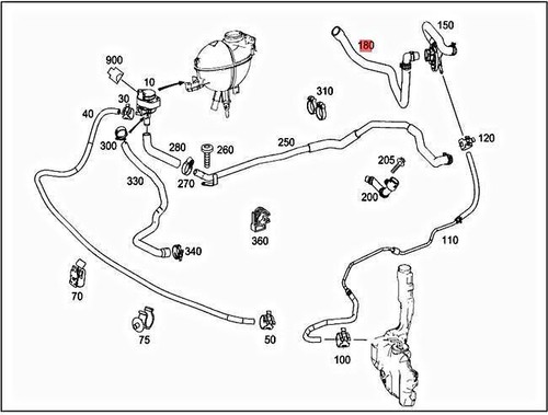 Genuine MERCEDES A207 C207 C218 S212 W212 X218 CLS C218 Hose line ...