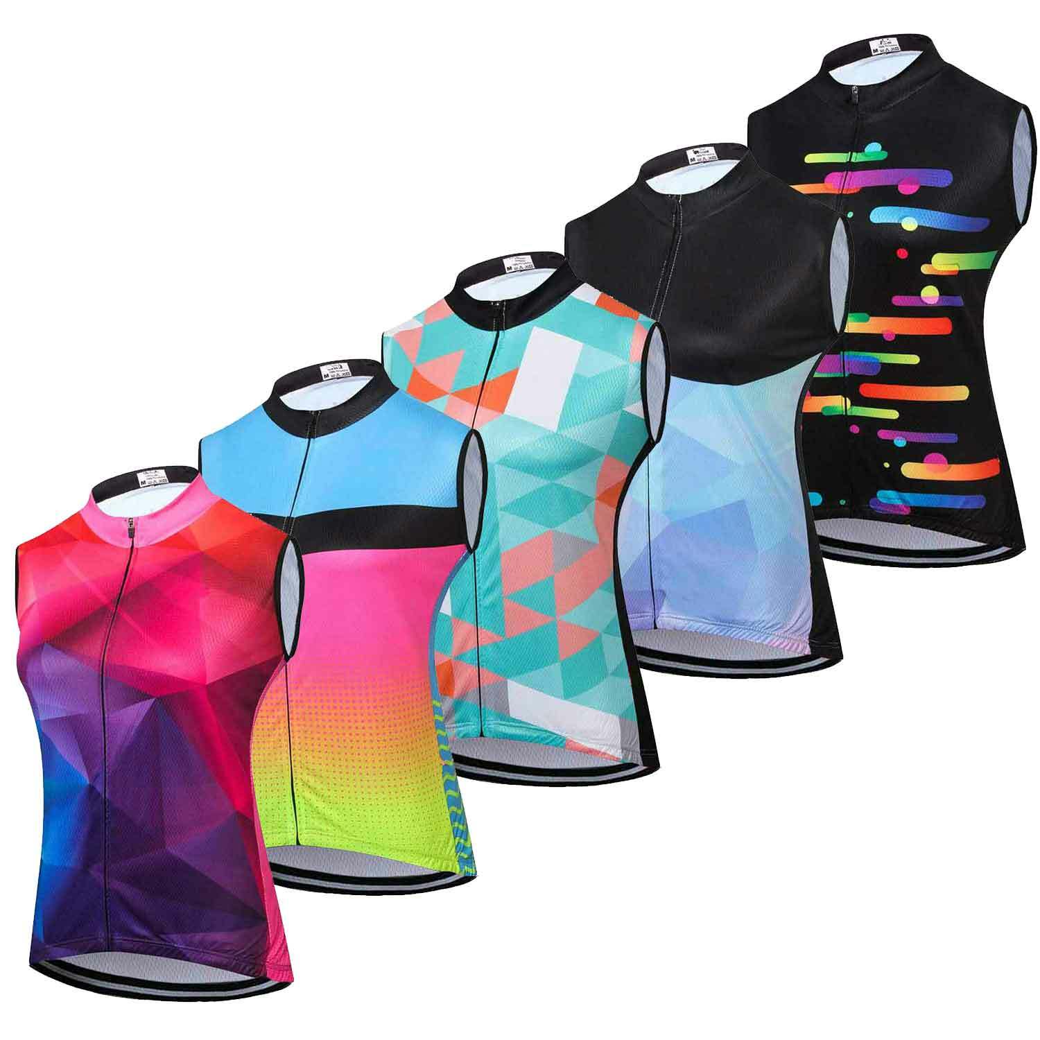 Women's Cycling Vest Top Reflective Sleeveless Bike Cycle Jersey Shirt ...