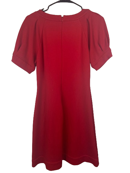 Calvin Klein Red Short Sleeve Sheath Dress Women's Size 4 Professional ...