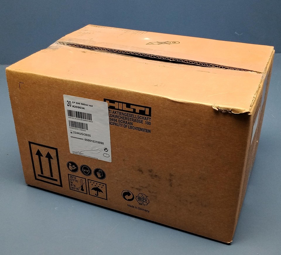 (20 Tubes) HILTI FIRESTOP 209634 Acrylic Sealant CP 606 Red 19.6 oz AUG ...