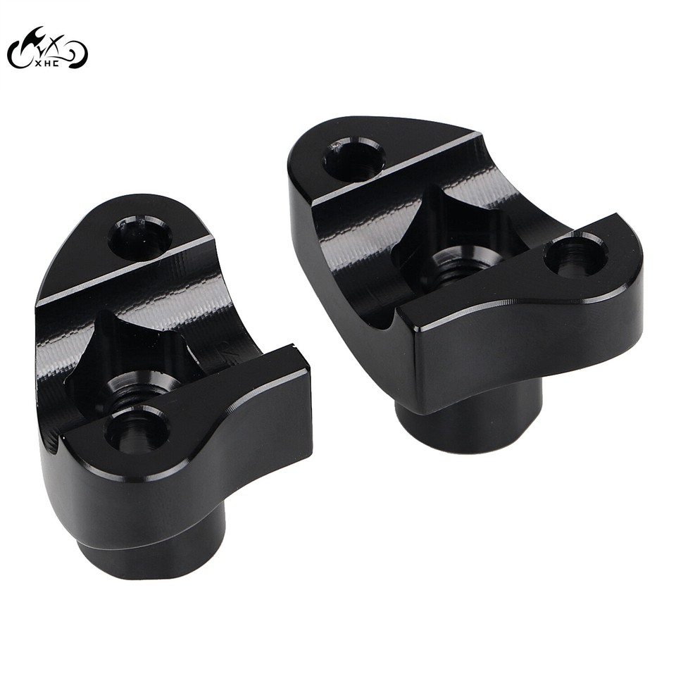 1.7" Black Short Handlebar Risers For Harley Sportster Custom XL883C ...