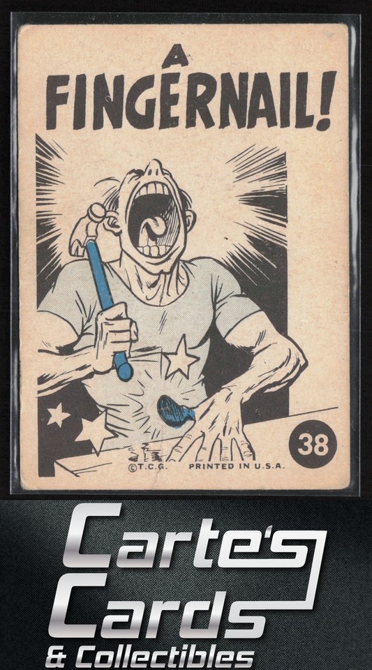 A master carpenter drove a nail... 1961 Topps Crazy Cards #38 | eBay