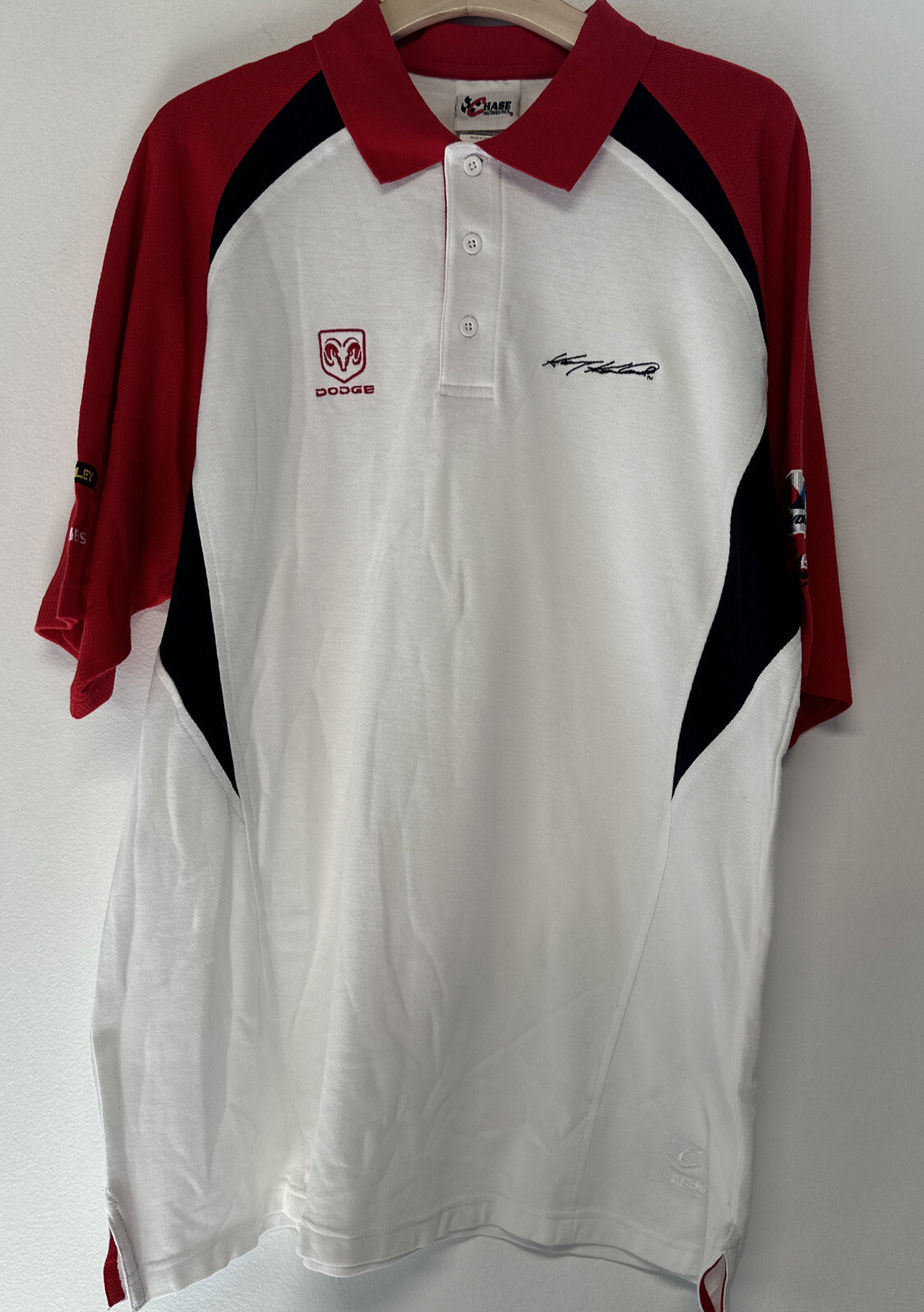 Chase Authentics Nascar Dodge 9 Polo Shirt Evernham Motorsports Large ...