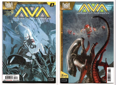 Aliens vs Avengers #3 MAIN Cover A & B Variant SET Lot 2025 | eBay
