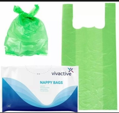 Vivactive Extra Large Incontinence Nappy Disposal Bags - 100 Pack ...