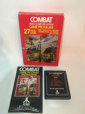 Combat (Text Label) for Atari 2600 COMPLETE In Original Box Tested and ...