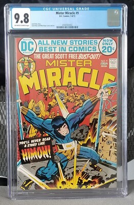 Mister Miracle #9 1st Himon Origin Mister Miracle DC 1972 CGC 9.8 OW-W ...