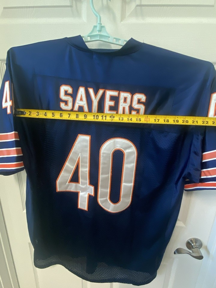 Gale Sayers #40 Chicago Bears Mitchell & Ness Blue Jersey Size 56 | eBay