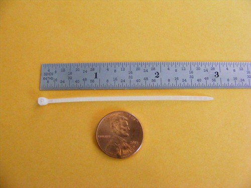 Panduit PLT.6SM-M submicro micro mini cable ties zip ties WHITE Lot 25 ...