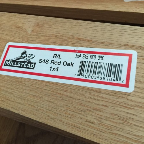 RED OAK WOOD BOARD 1x4 S4S LUMBER CRAFT WOODWORK HOBBY ART PROJECT 3/4 ...