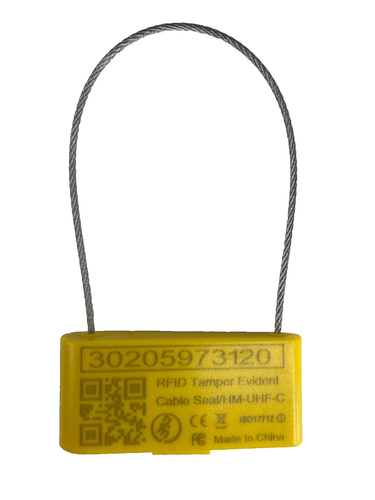 Lot of 80- RFID Tamper Evident Cable Seal (HM-UHF-C) Yellow for ...