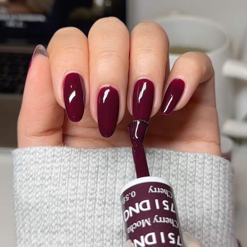 DND GEL POLISH AND NAIL POLISH SET -CHERRY MOCHA 751 | eBay