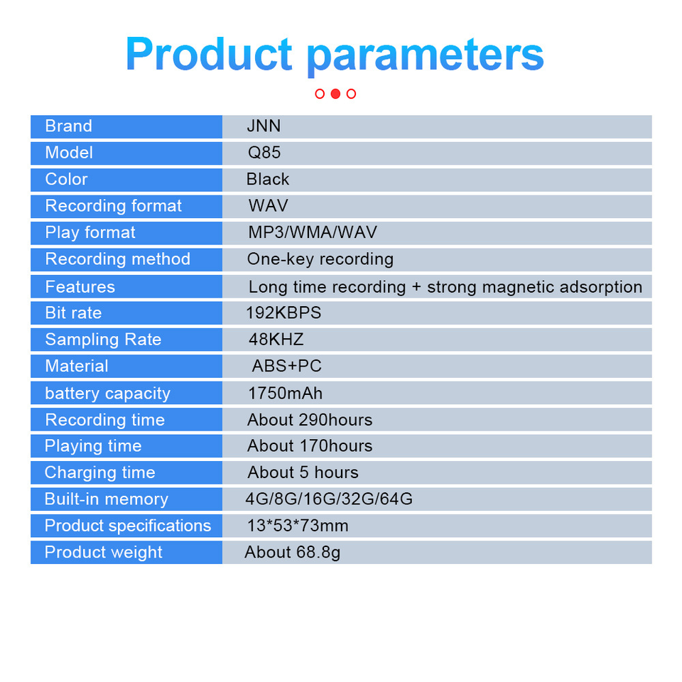 Hidden Voice Activated Recorder Spy Digital Audio Recording Device 16GB ...