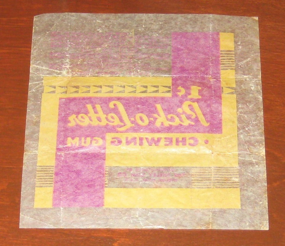 1930s Art-Deco Pick-O-Letter Chewing Gum Wrapper By Shelby Gum Co. of ...