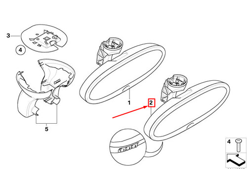 NEW MINI COOPER R50, R53 INTERIOR REAR VIEW MIRROR 51169134363 9134363 ...