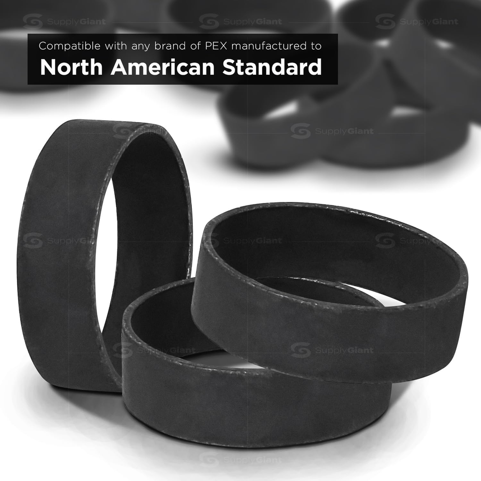 FQDS0034 3/4 Inch PEX Rings, Go Gauge, Wrot Copper with a Black Oxide ...