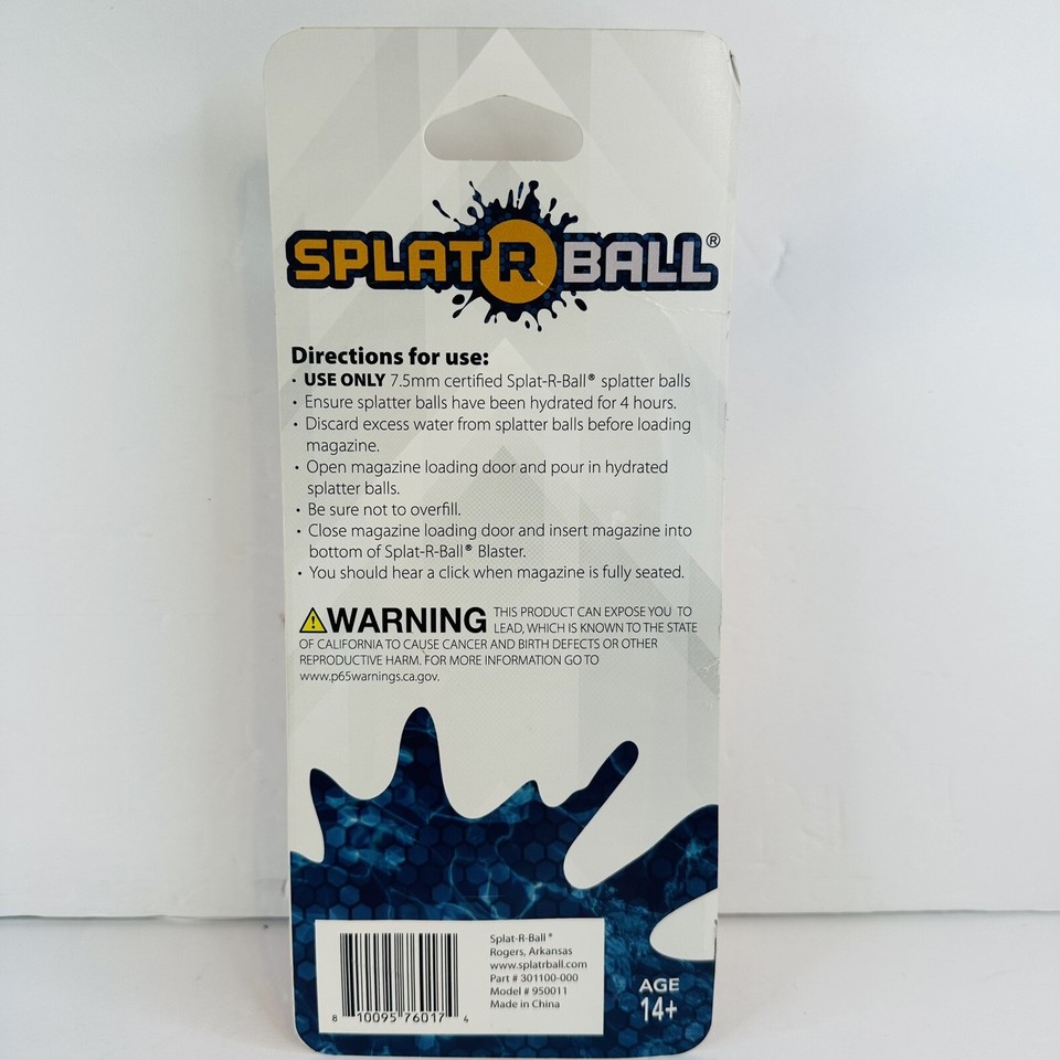 Splat R Ball Easy Load Magazine - 400 Round - Orange - Model 950011 | eBay