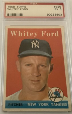 1958 Topps Baseball Whitey Ford Card #320 PSA 5 EX New York Yankees | eBay