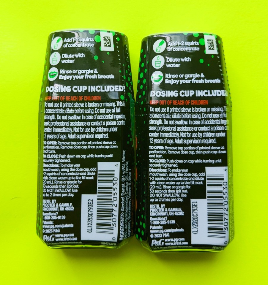 Crest SCOPE Squeeze Mouthwash Concentrate Original Mint - Lot of 2 | eBay