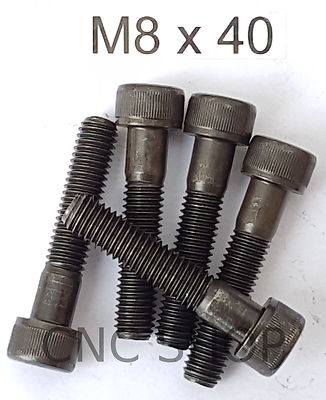 M8 X 40 HARDENED CAP SCREW (5pcs) SOCKET HEAD ALLEN HEX KEY M8X40 CNC ...