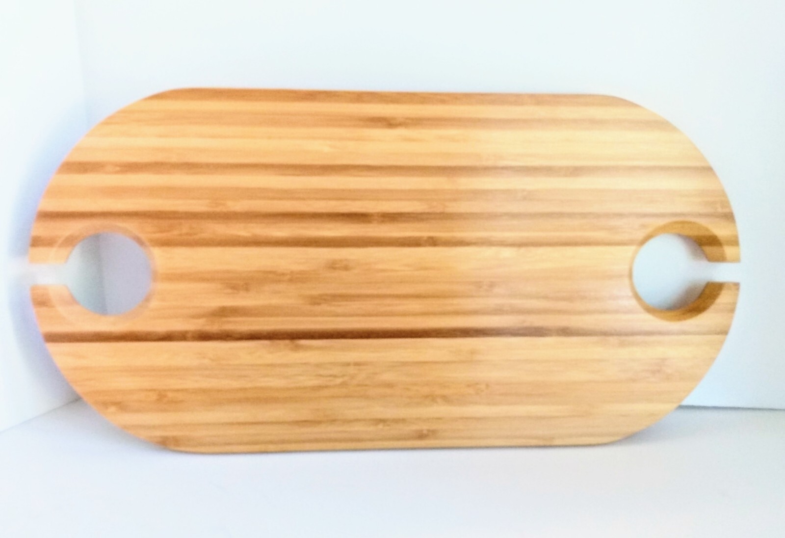 Tovolo Picnic Portable Wine Table Stake Bamboo Outdoor Cheese Platter ...