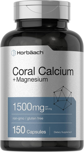 Coral Calcium 1500Mg Capsules | 150 Count | plus Magnesium | Non-Gmo ...