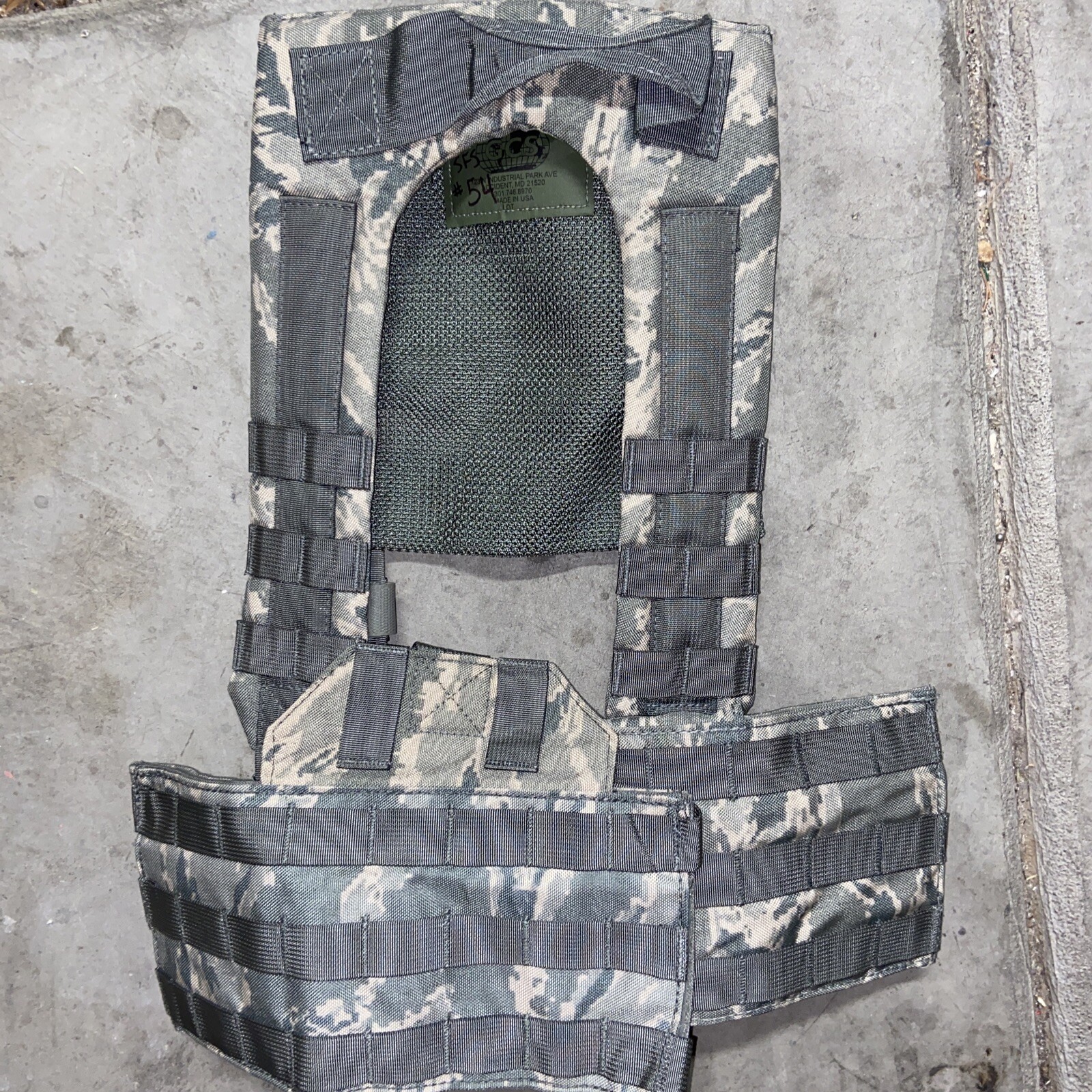 Air Force H-GEAR HARNESS Rig Chest Vest Tiger RIG MOLLE Large | eBay