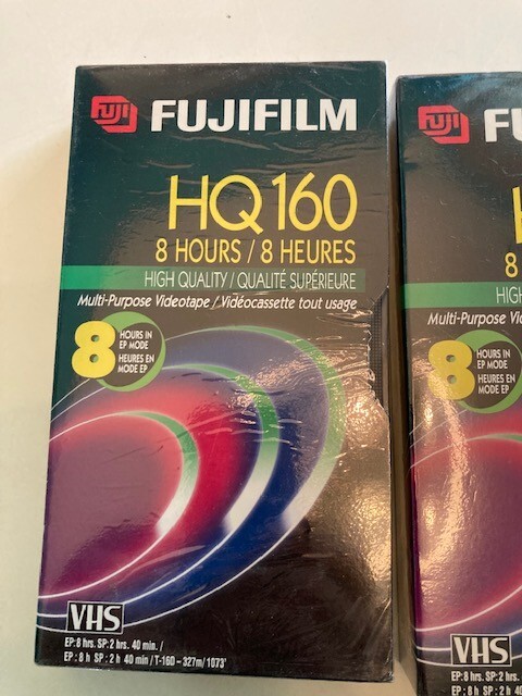 2 Fuji HQ 160 8 Hours Standard Grade VHS Video Tape 74101611601 | eBay