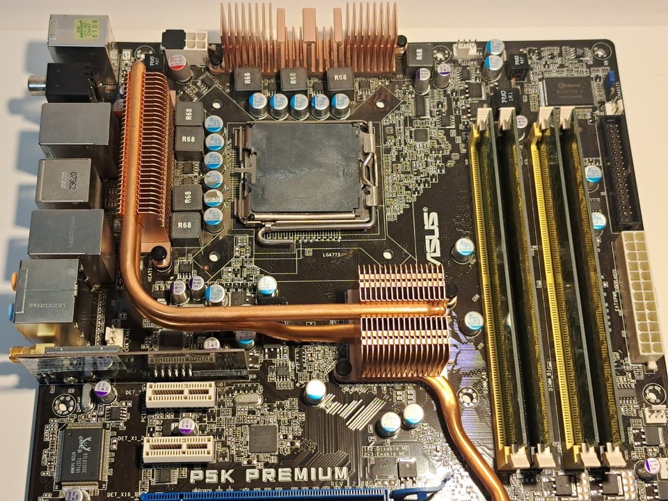 Asus P5K premium Motherboard LGA775, No CPU, 4GB DDR2 RAM, I/O Sheld ...