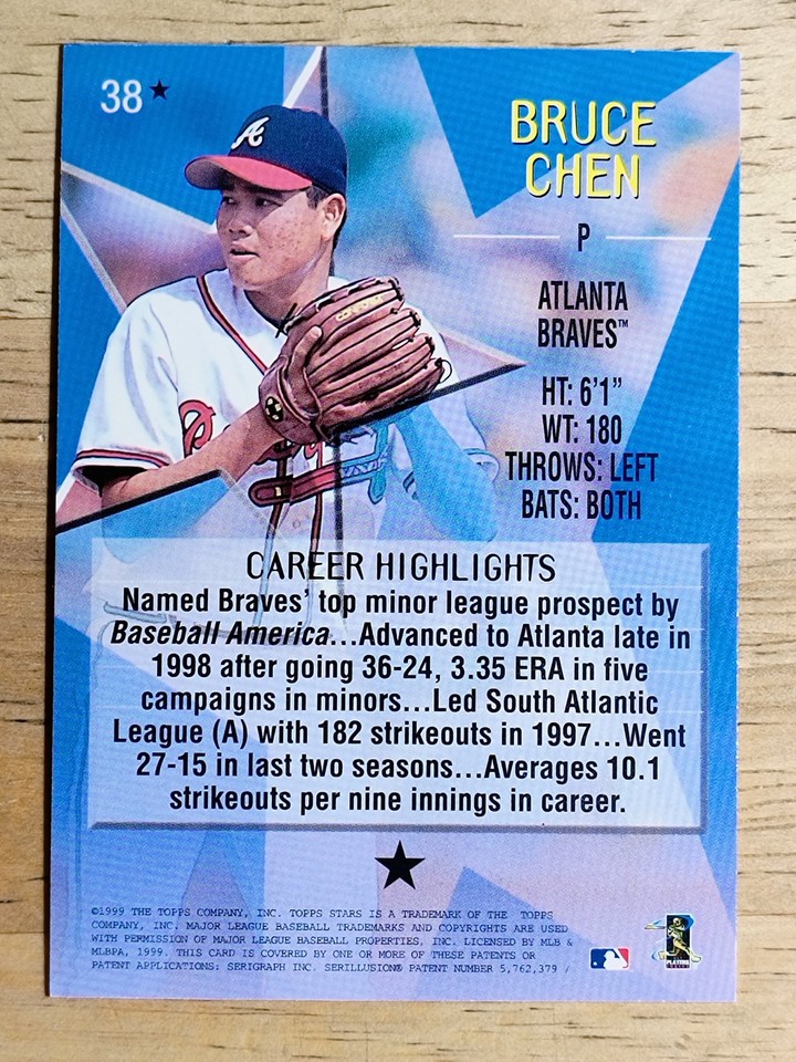 1999 Topps Stars One Star #38 Bruce Chen | eBay