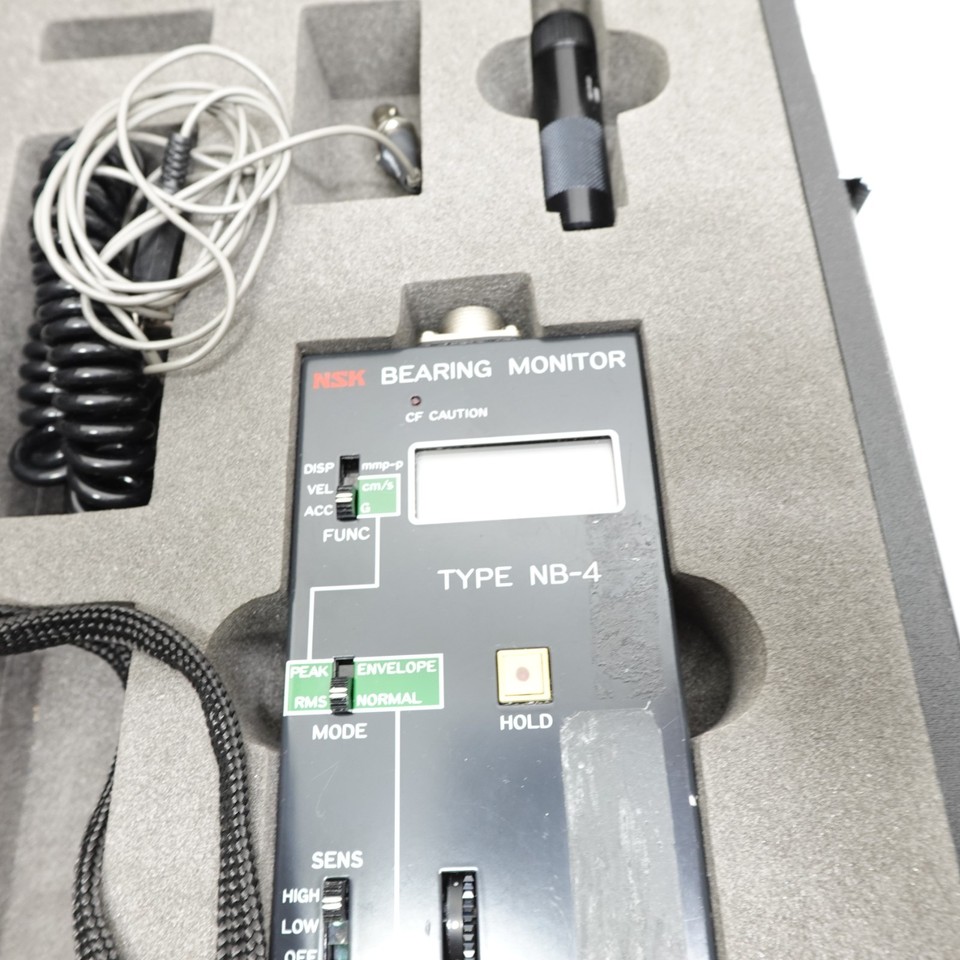 NSK Bearing Monitor Type NB-4 Vibration Analyzer w/ Case & Sensors | eBay