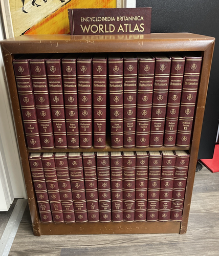 Encyclopedia Britannica 1964 Complete Set 24 Vol. + World Atlas 1768 ...
