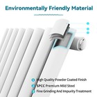 Mirror Radiator Vertical 1800x500mm White Oval Column Rads With TRV ...