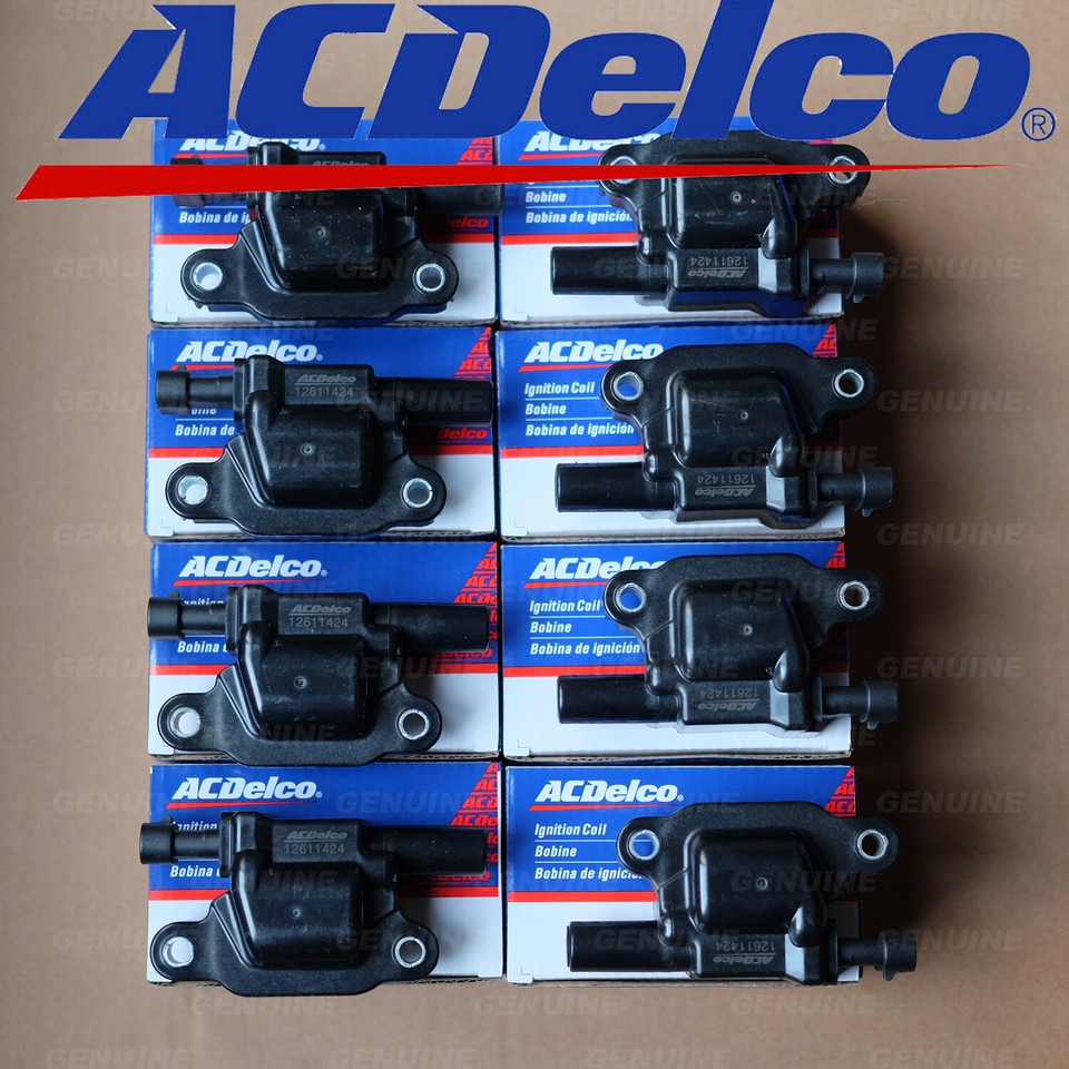 8X Genuine Ignition Coil D510C For Chevrolet GMC V8 12611424 UF413 ...