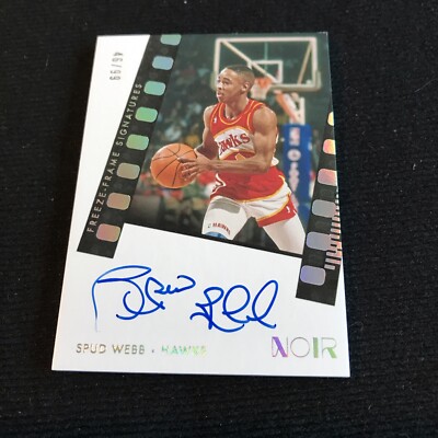 2021-22 Noir Spud Webb Freeze Frame Signatures Autograph Auto #46/99 ...