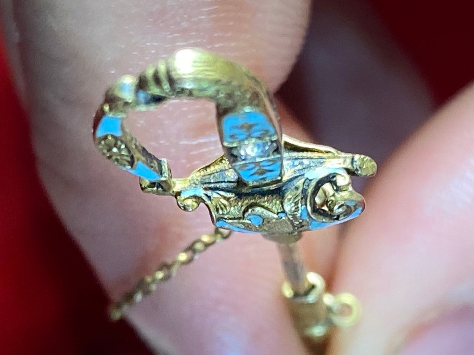 Antique Victorian 18K Gold 18 KT Gold Sword Pin Sword Stick Pin ...