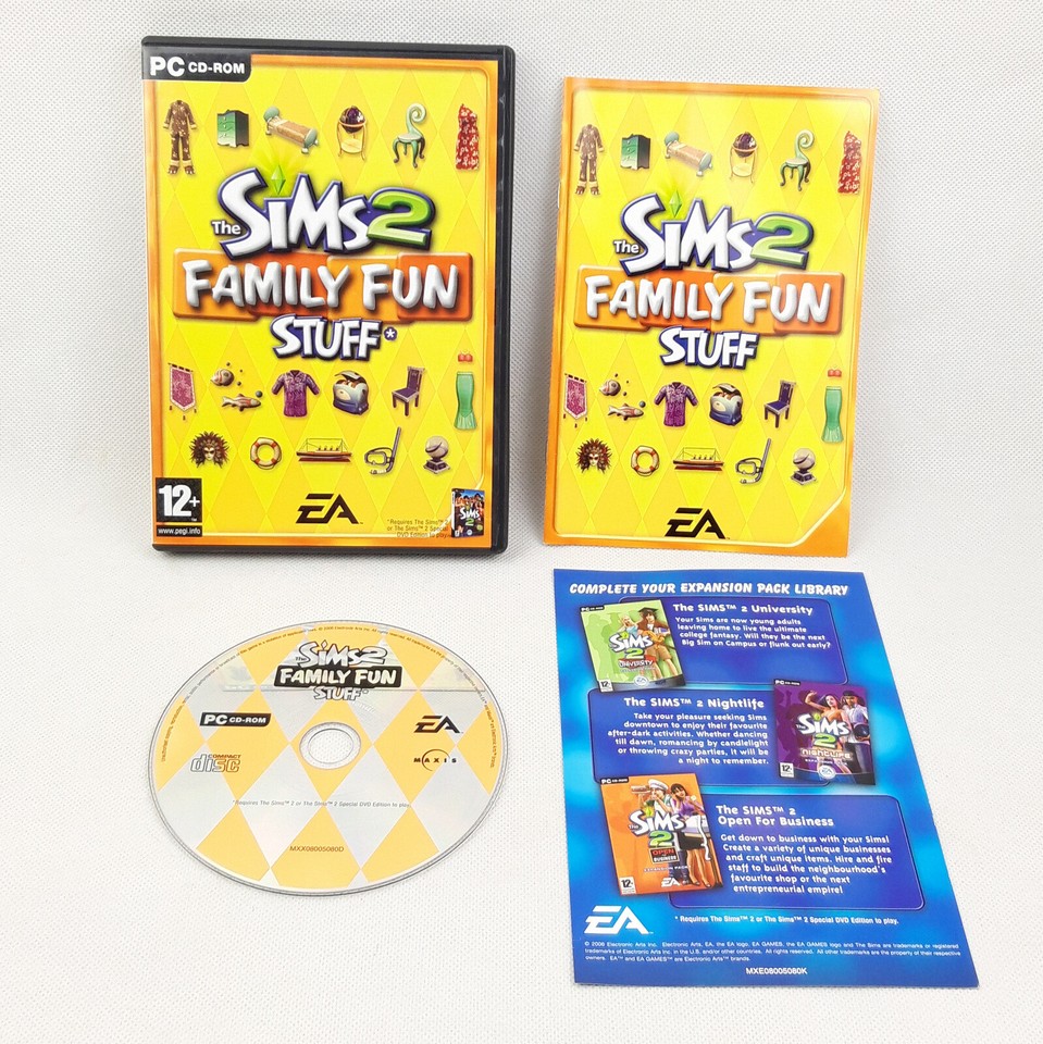 The Sims 2 PC Base Game / All Expansion Packs. All With Manuals. (CD's ...