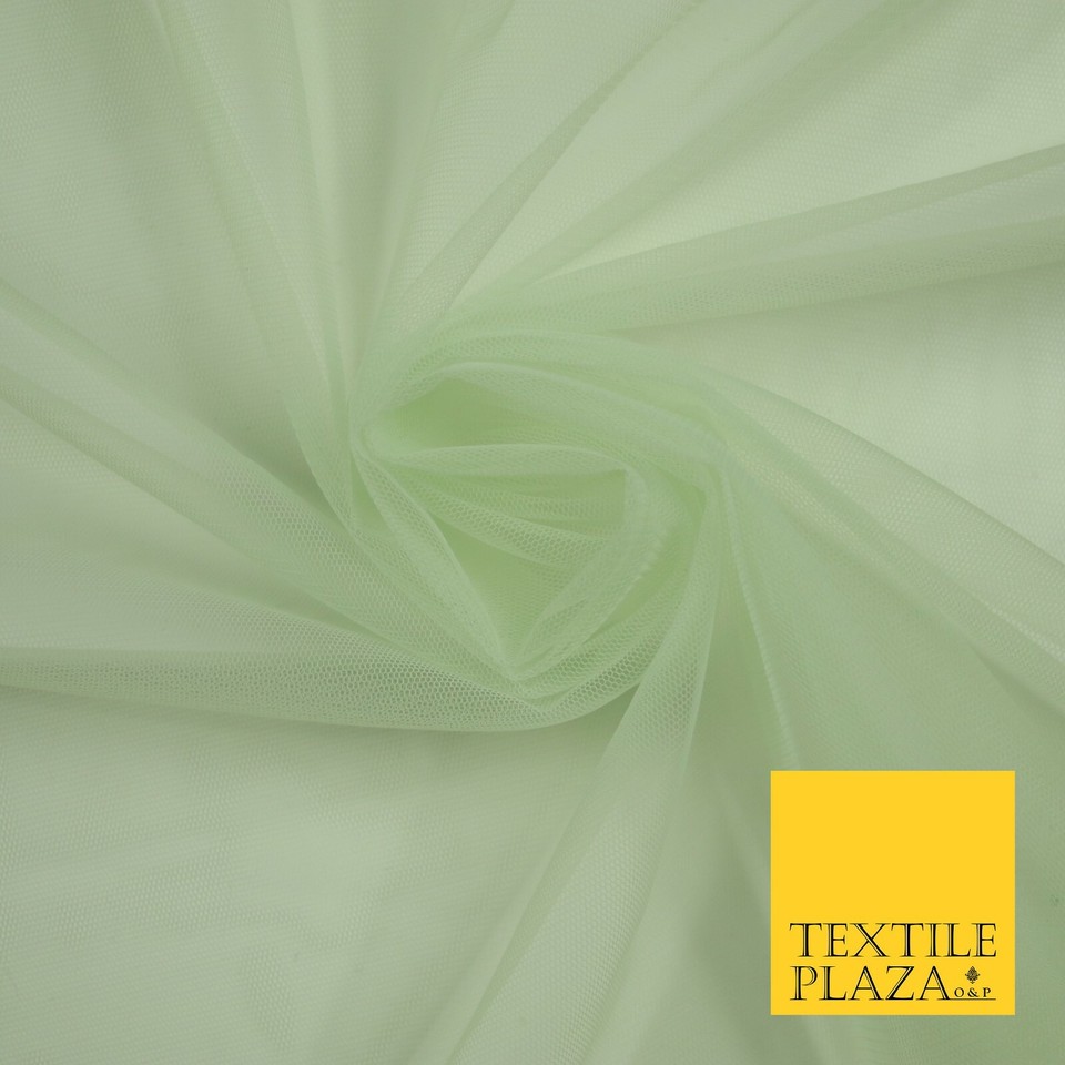 OVER 90 COLOURS - Soft Plain Sheer Tulle Net Fabric Tutu Fairy Veil ...