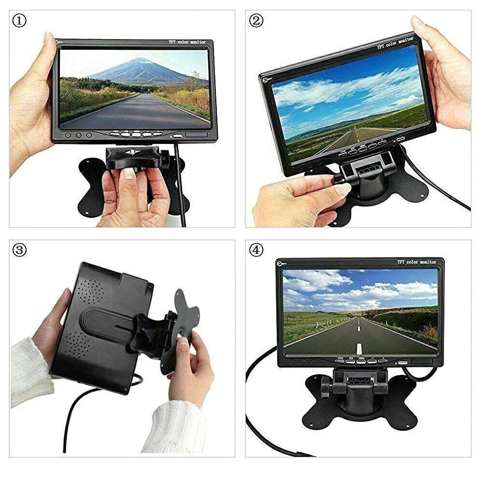 7inch TFT LCD Color Car Monitor Screen for Rear View Reverse Backup ...
