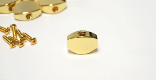 Hipshot Guitar Tuner Hex Buttons Gold Qty-6 ONLY FIT HIPSHOT BRAND ...