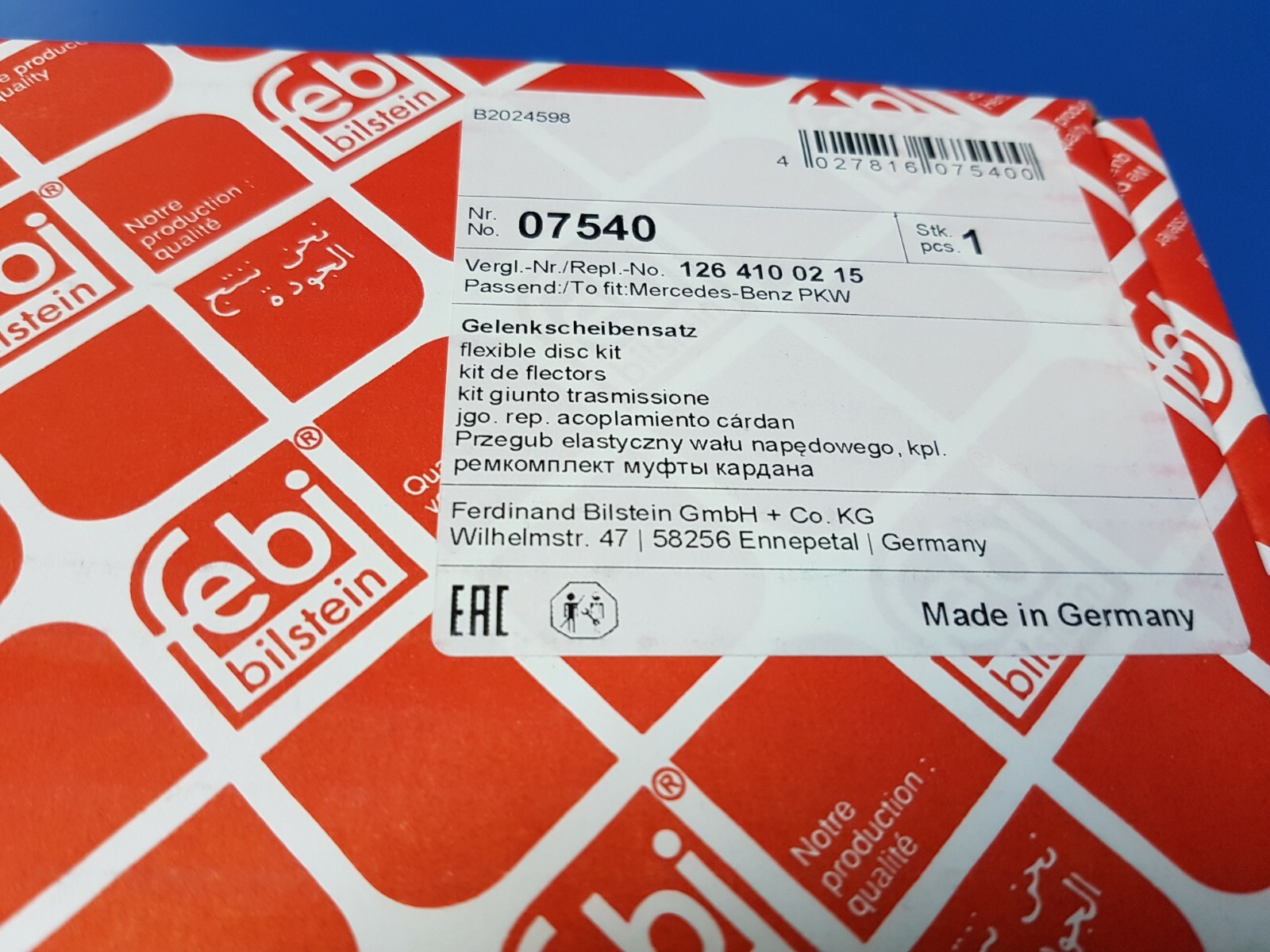 Mercedes W107 – W126 Flexible Drive Kit : - 126 410 02 15, 1264100215 ...