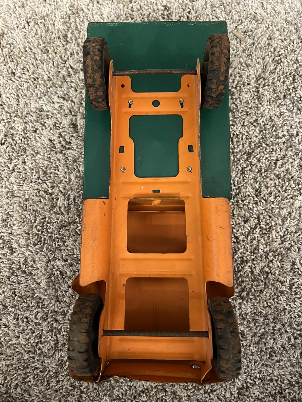 Vintage 1954 Tonka Utility Truck # 175 Original Orange Paint And Decals ...