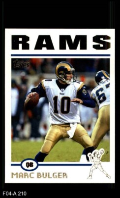 2004 Topps #210 Marc Bulger Rams West Virginia 8 - NM/MT | eBay