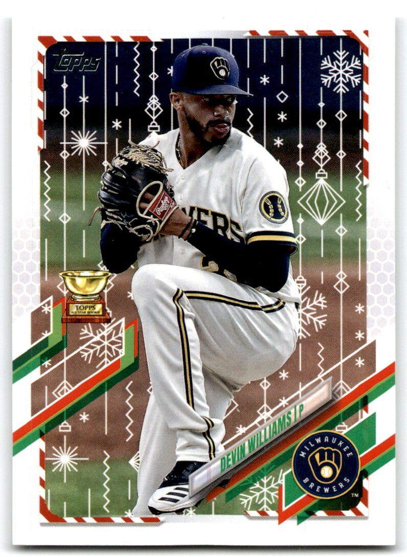 2021 TOPPS HOLIDAY DEVIN WILLIAMS MILWAUKEE BREWERS #HW177 | eBay