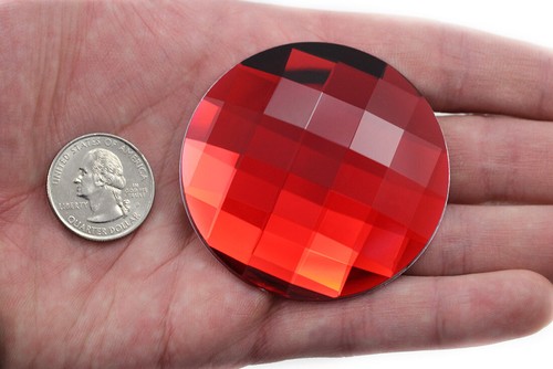 Giant Rhinestones 2-3/8" (60mm) Flat Back - 2 Pieces | eBay