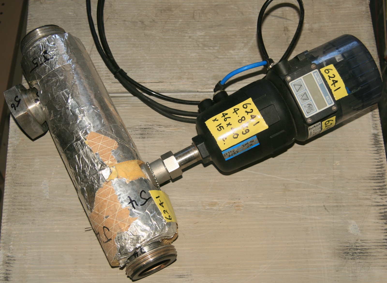 Burkert 1/4" angle seat control valve 8630 Positioner 2712B Pneumatic ...