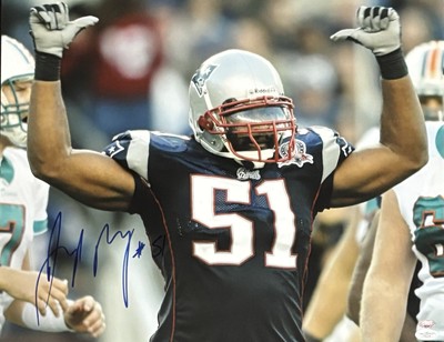New England Patriots Jerod Mayo Signed Framed 16x20 JSA | eBay