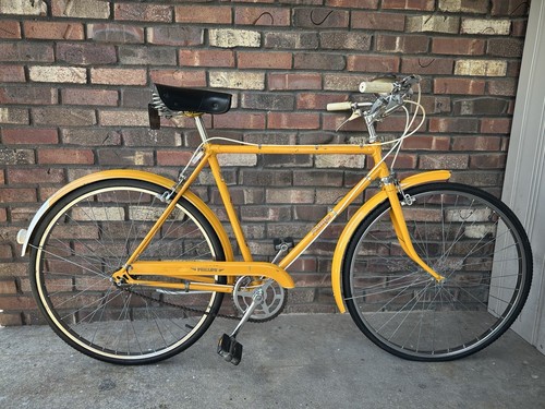 RARE YELLOW PHILLIPS 3 SPEED ROAD BIKE ALL ORIGINAL EXCELLENT CONDITION ...