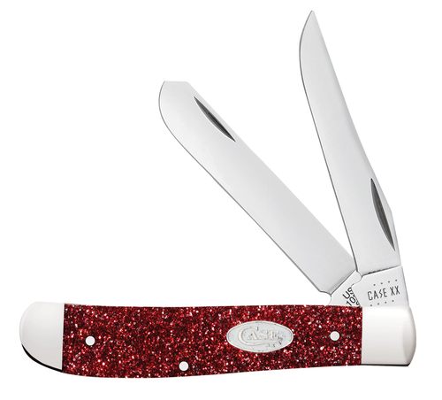 Case xx Knives Red Ruby Stardust Mini Trapper Stainless 67005 Pocket ...