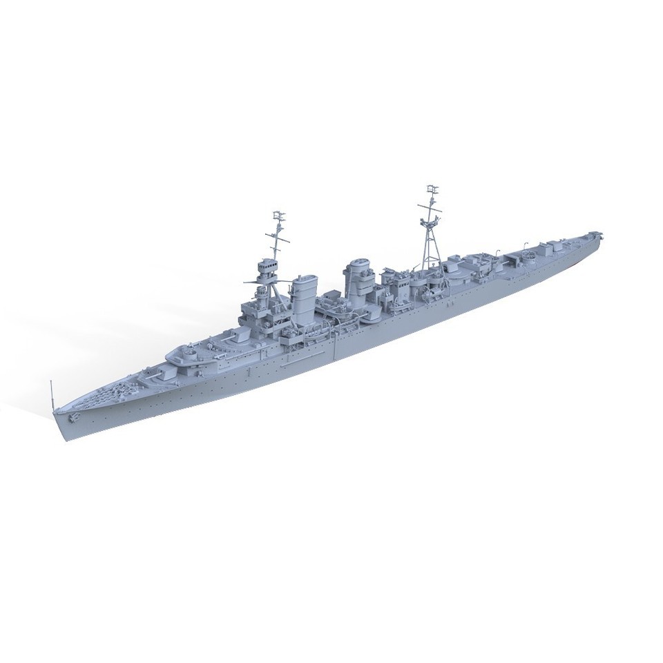 1/700 Military Model Kit HMS Hawkins Cruiser 1942 3D Printed Resin Kit ...
